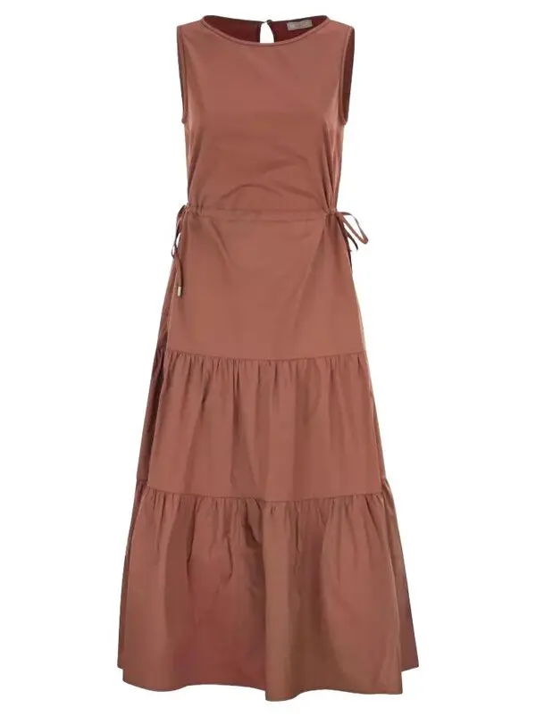 Peserico Sleeveless Midi Dress - Brown