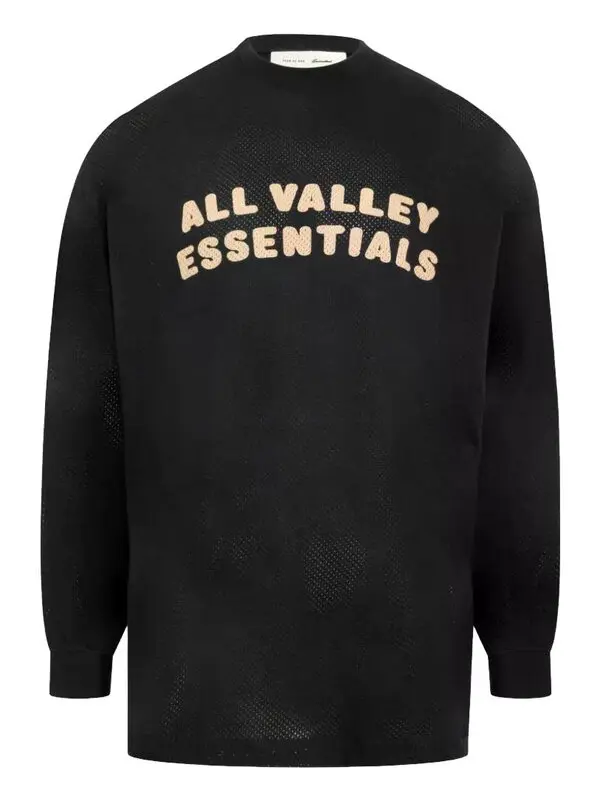 Fear Of God Sport Mesh Merch Long Sleeve T-shirt - Black