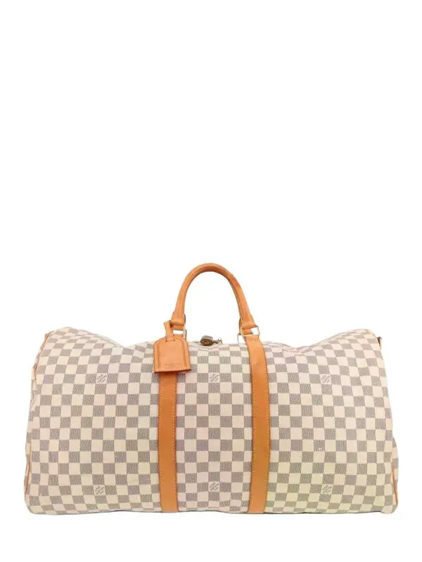 LOUIS VUITTON 2006 Damier Azur Keepall Luggage - Neutrals