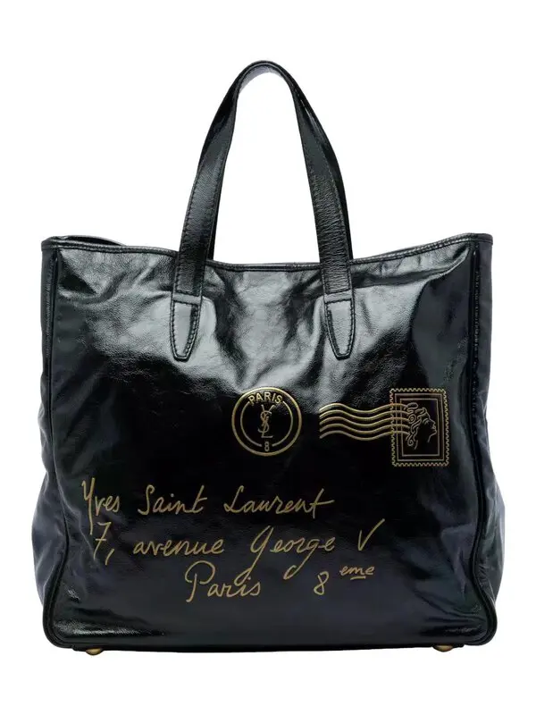 Saint Laurent Y Mail Tote Bag - Black