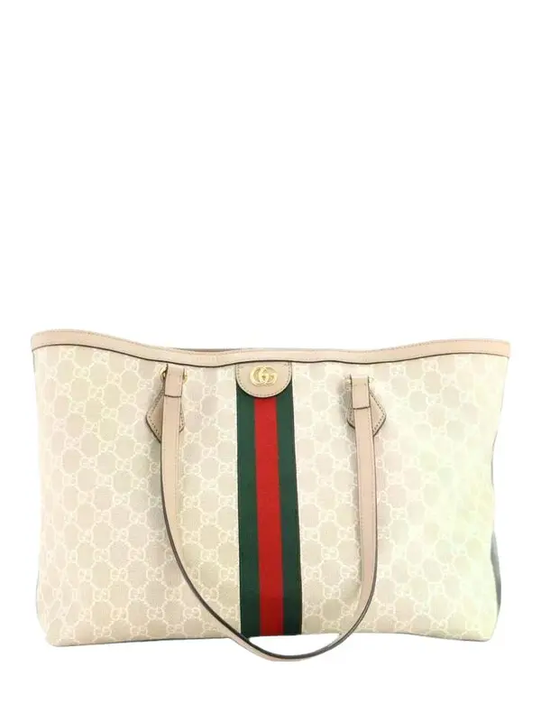 Gucci Ophidia Shopping Gg Coated Canvas Tote Bag - Neutrals