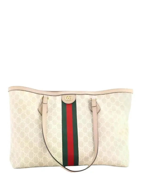 Gucci Ophidia Shopping Gg Coated Canvas Tote Bag - Neutrals