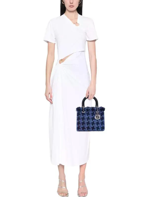 Dior Tweed Lady Satchel - Blue