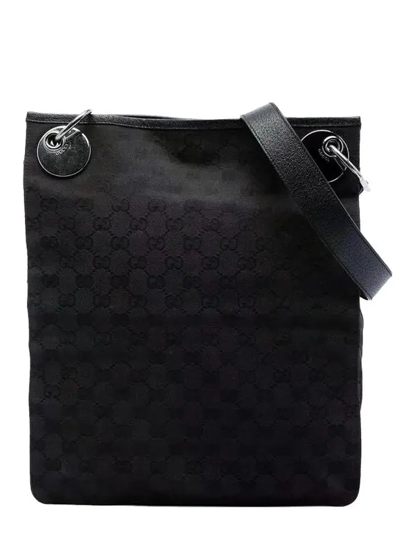 Gucci Gg Canvas Eclipse Crossbody Bag - Black