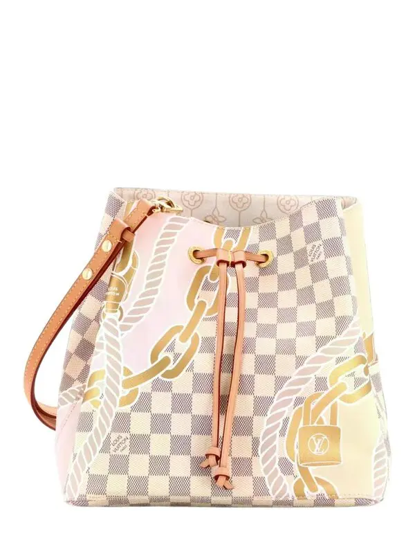 LOUIS VUITTON Neonoe Handbag Limited Edition Nautical Damier Mm Bucket Bag - Multicolour