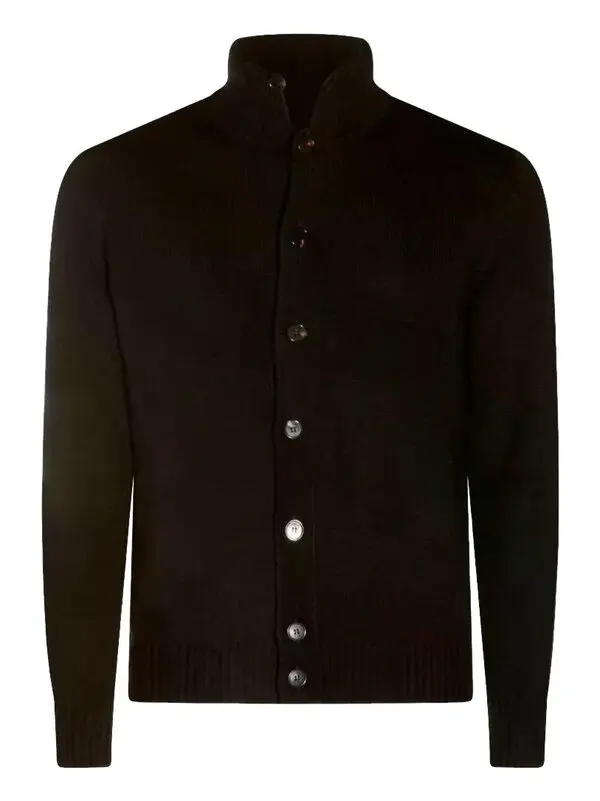 ZANONE Button-up High-neck Cardigan - Brown