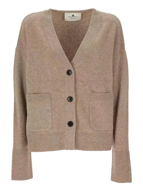 Peuterey V-neck Button-up Cardigan - Neutrals