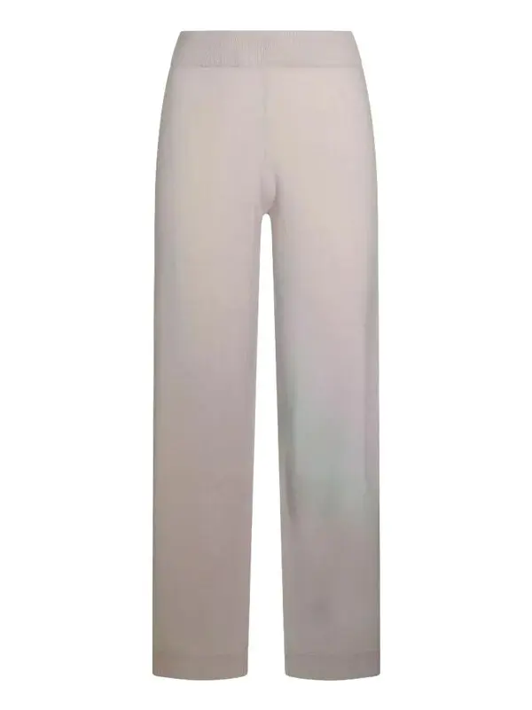 ALLUDE Fine-knit Trousers - Neutrals