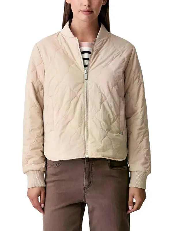 Scotch & Soda Reversible Quilted Bomber Jacket - Neutrals