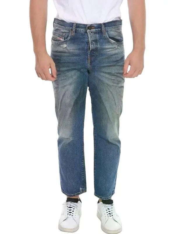 DIESEL® Distressed 2020 Jeans D-viker With Délavé Effect - Blue