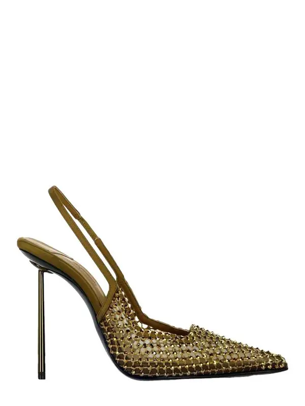 LE SILLA Gilda Crystal-embellished Pumps - Gold