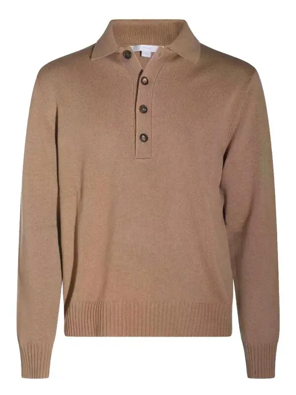 Malo Cashmere Polo Shirt - Neutrals