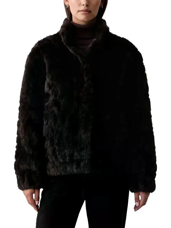 SILVIAN HEACH Embellished-button Faux-fur Jacket - Brown
