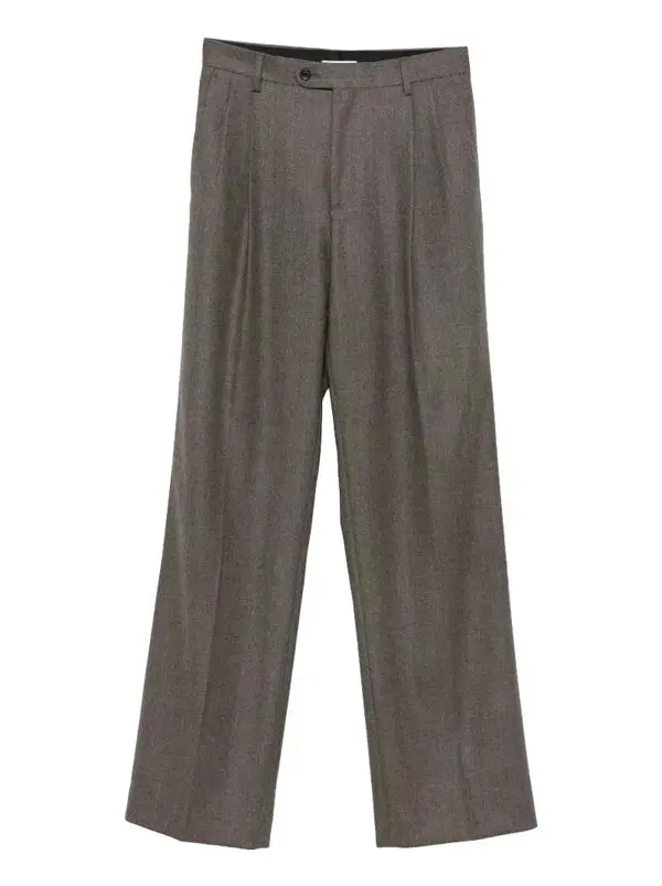 Sandro Pleated-design Trousers - Brown