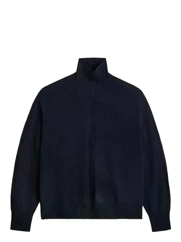 Soeur Nord Ribbed-knit High-neck Sweater - Blue