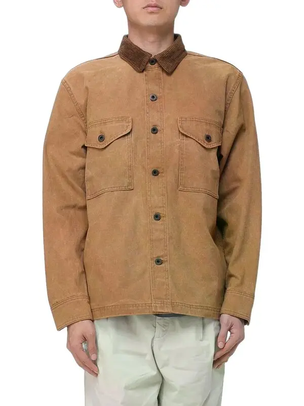 Filson Corduroy-collar Cotton Shirt Jacket - Brown