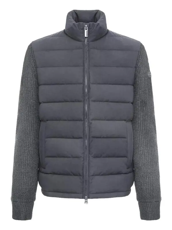 COLMAR Padded Panelled-knit Jacket - Grey