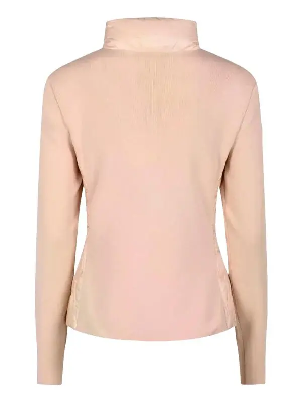 Moncler Cotton Padded Zip-up Cardigan - Pink