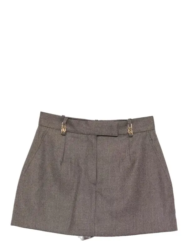Sandro Logo-plaque Tailored Shorts - Brown
