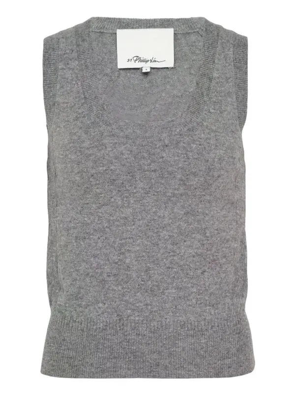 3.1 Phillip Lim Scoop-neck Sleeveless Top - Grey