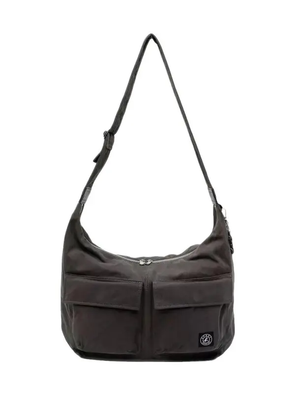AGNES B. Cotton Hobo Bag - Grey