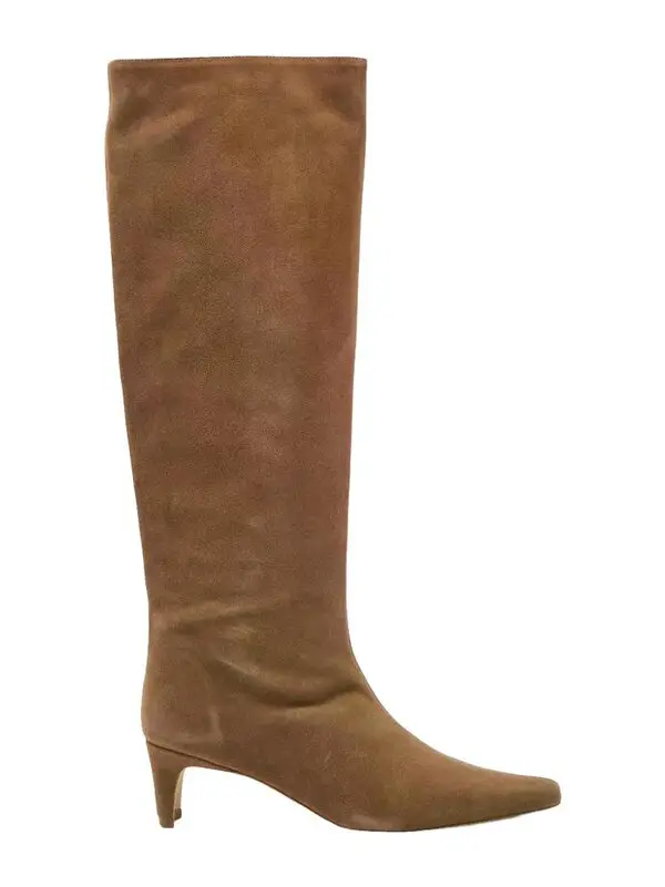 Staud Suede Knee-high Boots - Brown