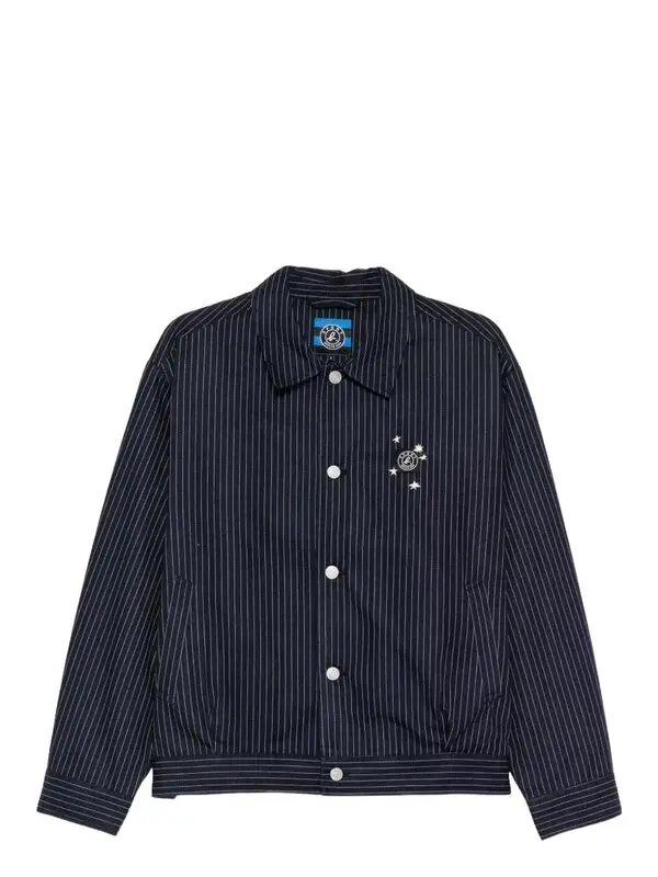 AGNES B. Logo-patch Jacket - Blue