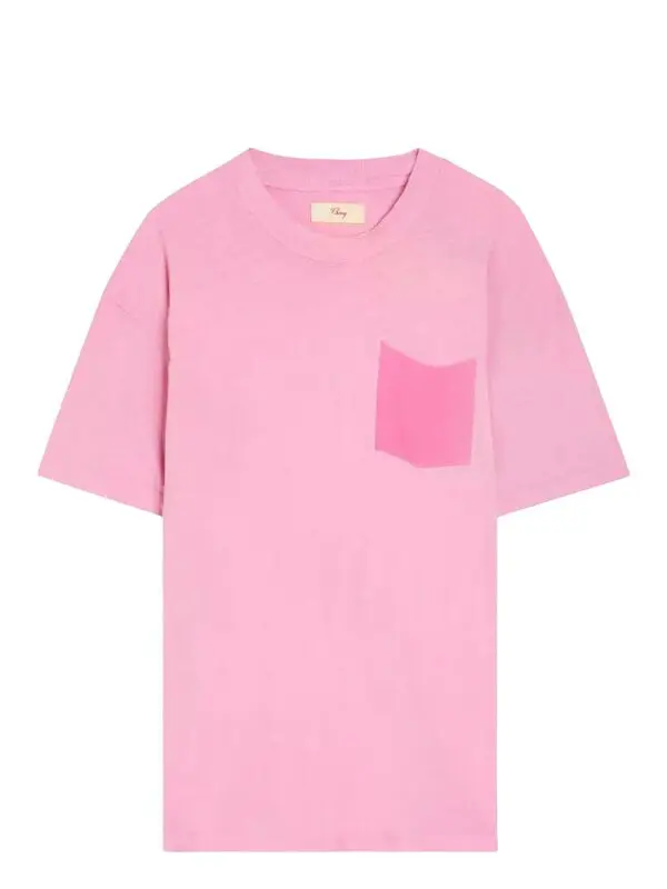 CHERRY LA Cherry Country Patch-pocket T-shirt - Pink