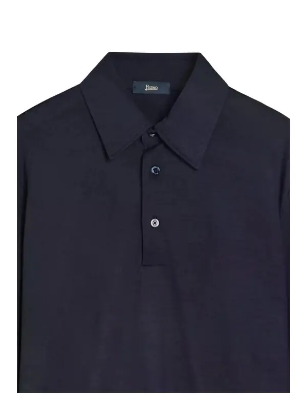 Herno Long-sleeve Polo Shirt - Blue