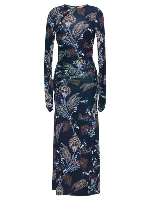Cara Cara Piermond Paisley-print Maxi Dress - Blue