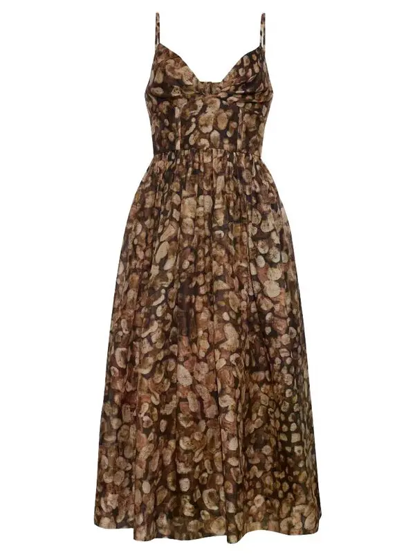 Cara Cara Miro Midi Dress - Brown