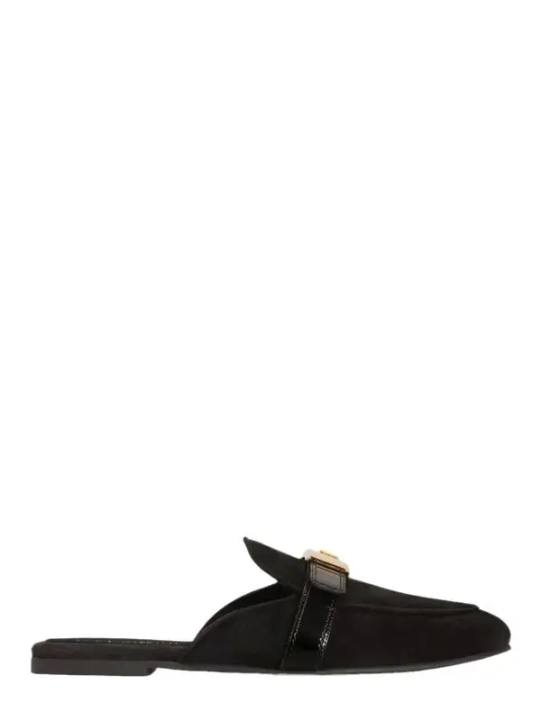Dolce & Gabbana Suede Mules - Black