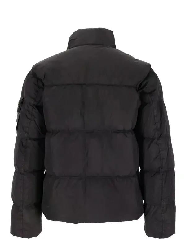 Stone Island Crinkle Reps Ny Down Jacket - Black