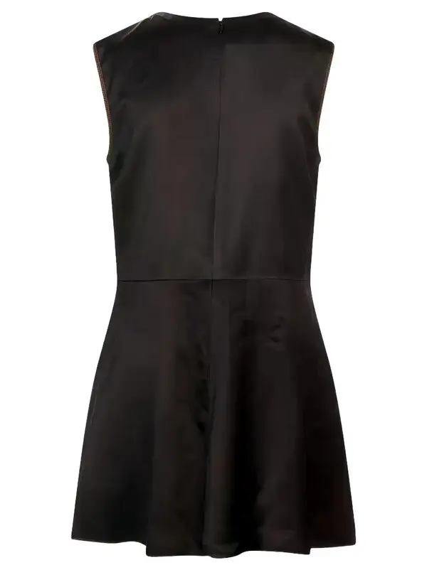 Marni Contrast-stitch Sleeveless Dress - Black