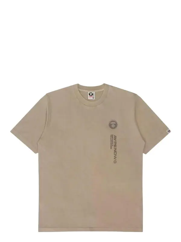 AAPE BY *A BATHING APE Moonface Patch Embroidered T-shirt - Neutrals