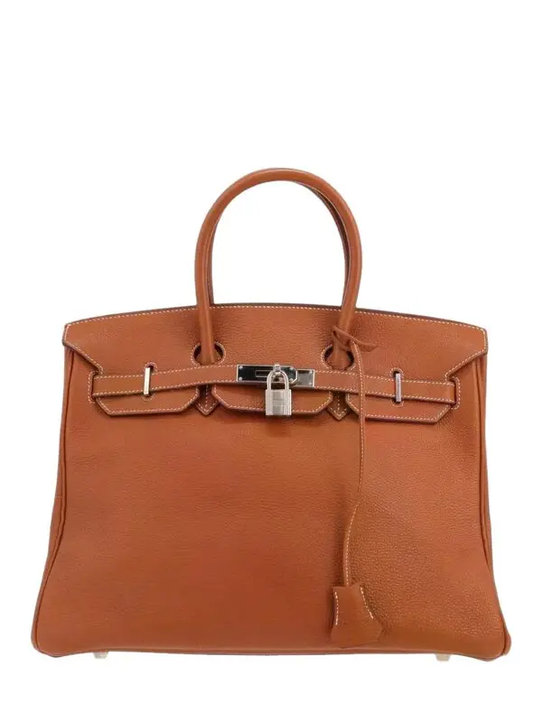 Hermès 2005 35 Birkin Togo Leather Tote Bag - Brown