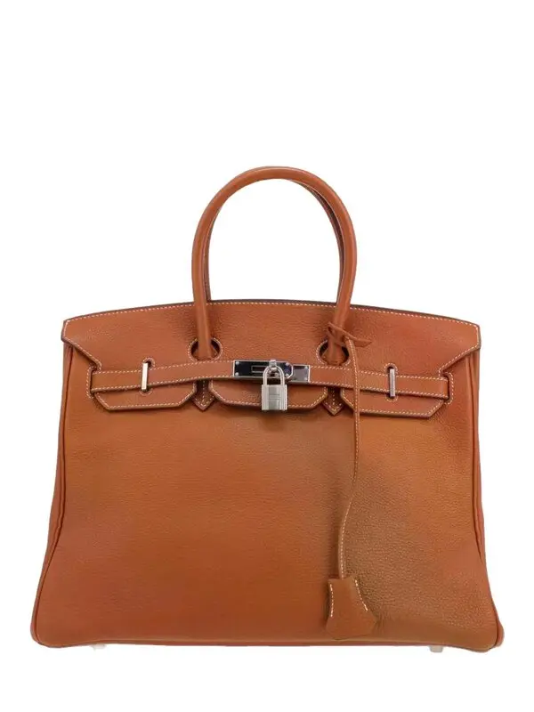 Hermès 2005 35 Birkin Togo Leather Tote Bag - Brown