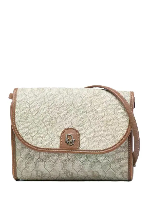 Dior Honeycomb Coated Canvas Cross Body Bag - Neutrals