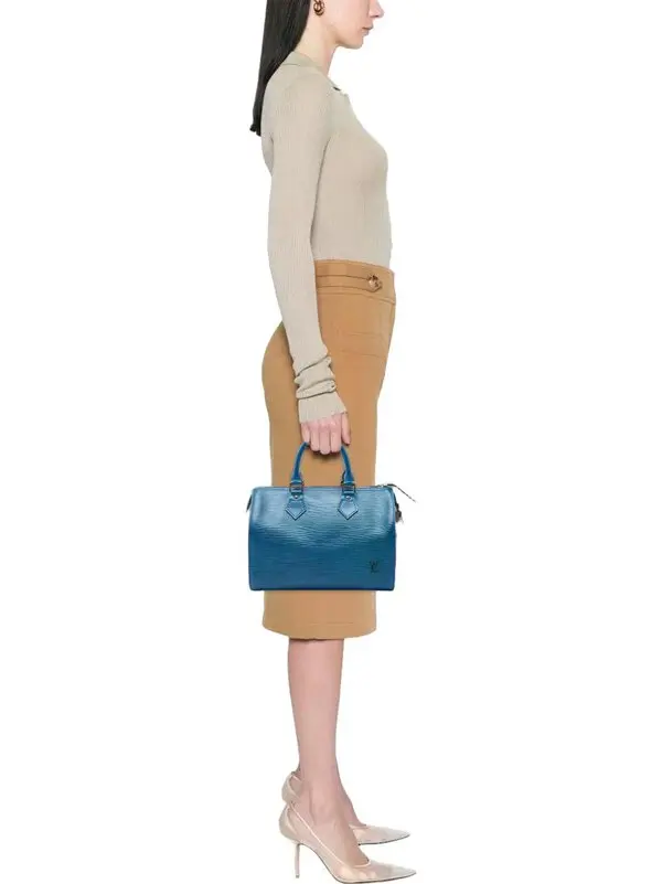 LOUIS VUITTON 1993 Epi Speedy 25 Boston Bag - Blue