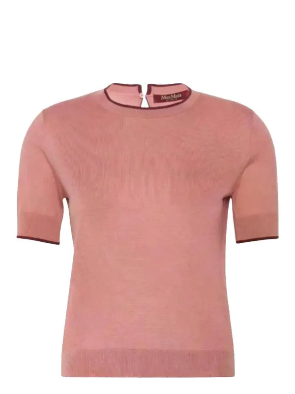 Max Mara Wool And Silk Yarn Sweater - Pink