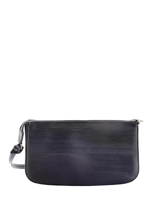 LOUIS VUITTON Pochette Accessoires Nm Epi Leather Clutch Bag - Black