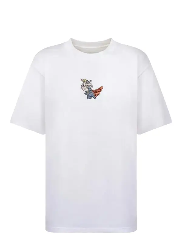 CHRISTINA CRAWFORD Superman Baby Embroidered Logo-patch T-shirt - White