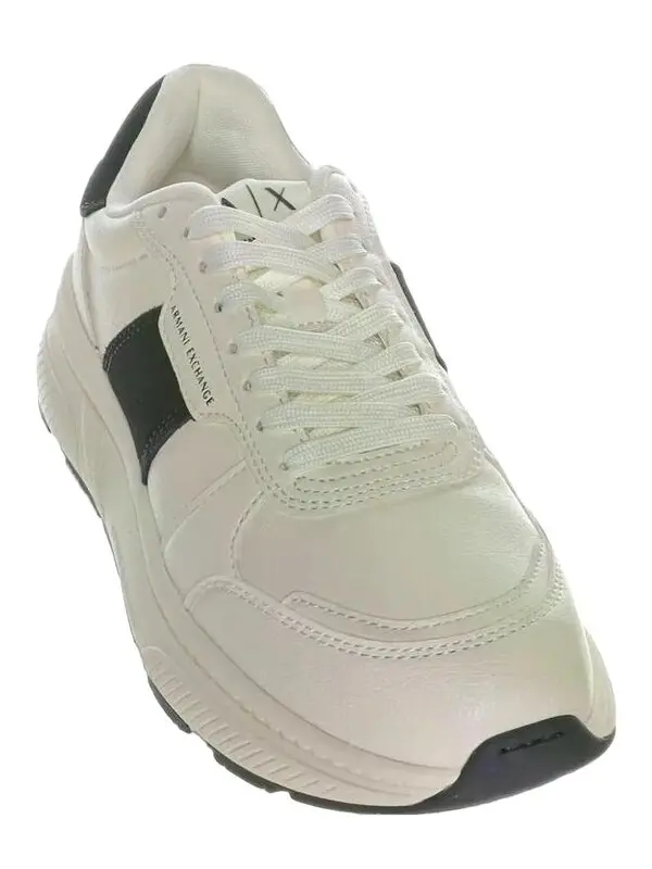 Armani Exchange Logo-print Panelled Sneakers - Neutrals