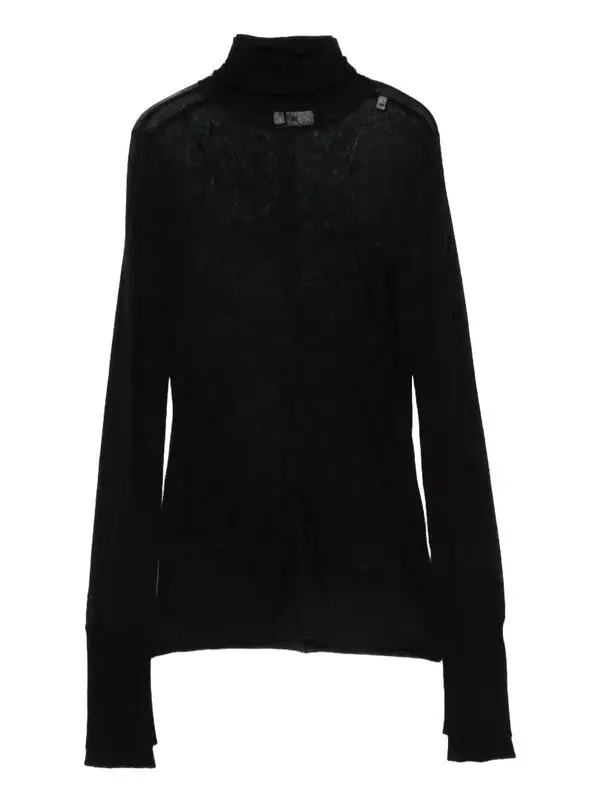 Elisabetta Franchi Turtleneck Top - Black