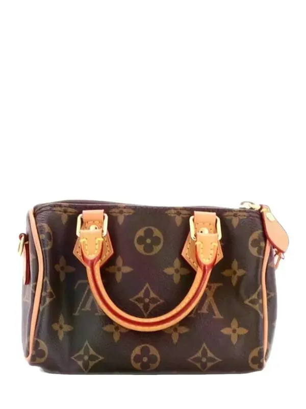 LOUIS VUITTON Monogram Canvas Speedy Bandouliere Nm Nano Crossbody Bag - Brown
