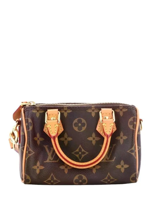 LOUIS VUITTON Monogram Canvas Speedy Bandouliere Nm Nano Crossbody Bag - Brown