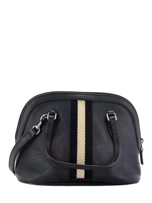 Gucci Web Convertible Dome Leather Mini Satchel - Black