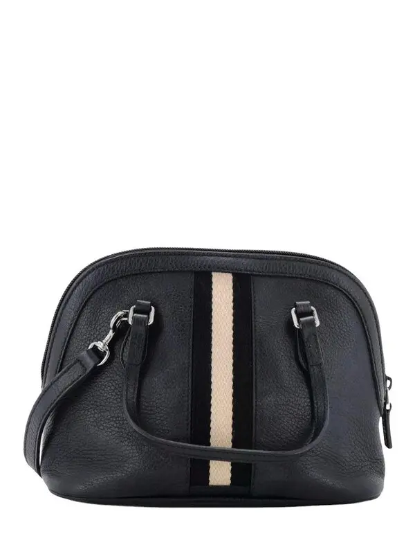 Gucci Web Convertible Dome Leather Mini Satchel - Black