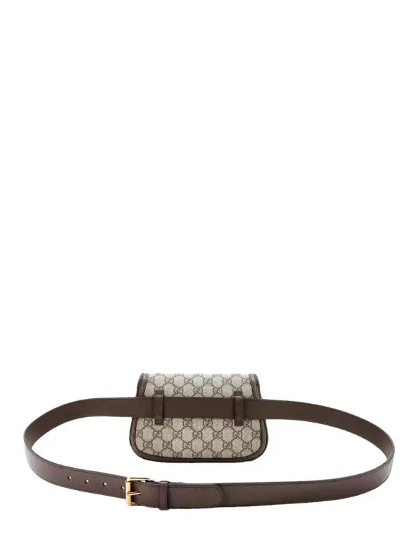 Gucci Blondie Gg Coated Canvas Belt Bag - Brown