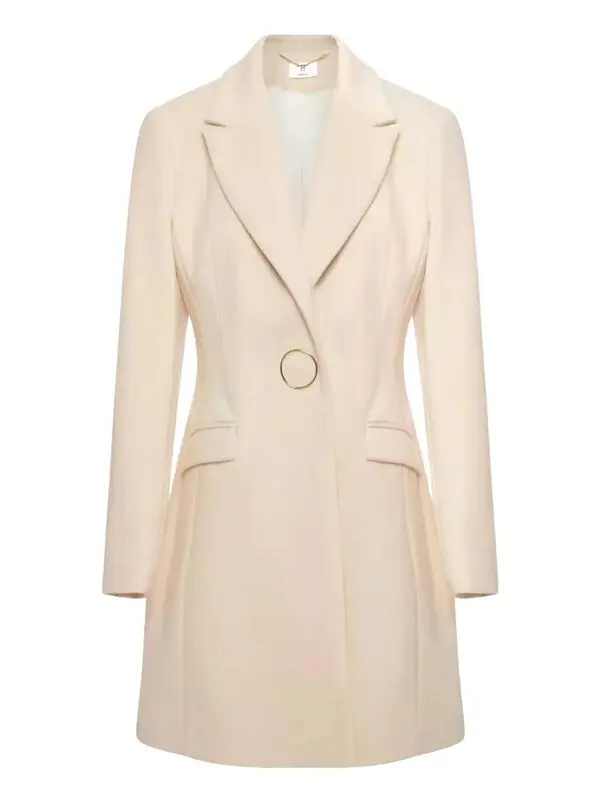 FRACOMINA Ring-detail Notched-lapel Coat - Neutrals